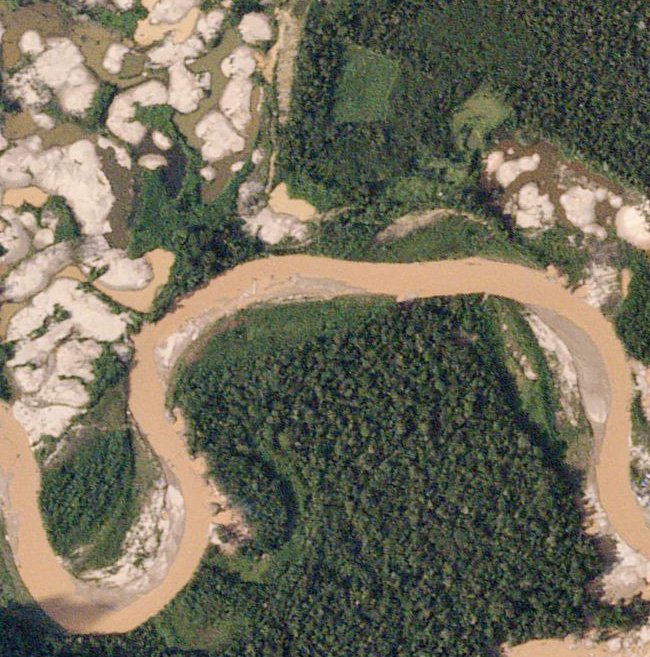 Dove Satellite Map Illegal Mining Peru | Satellite Imaging Corp