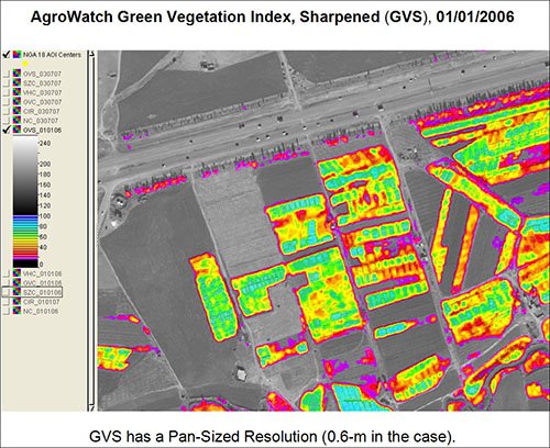 Green Vegetation Index Sample Satellite Images | Satellite Imaging Corp