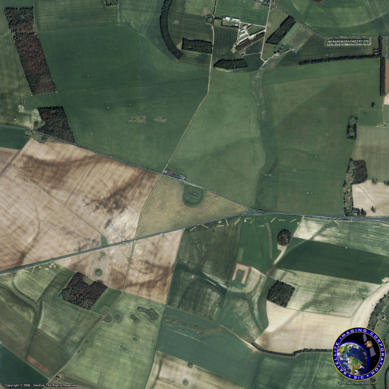 IKONOS Satellite Image of Stonehenge | Satellite Imaging Corp