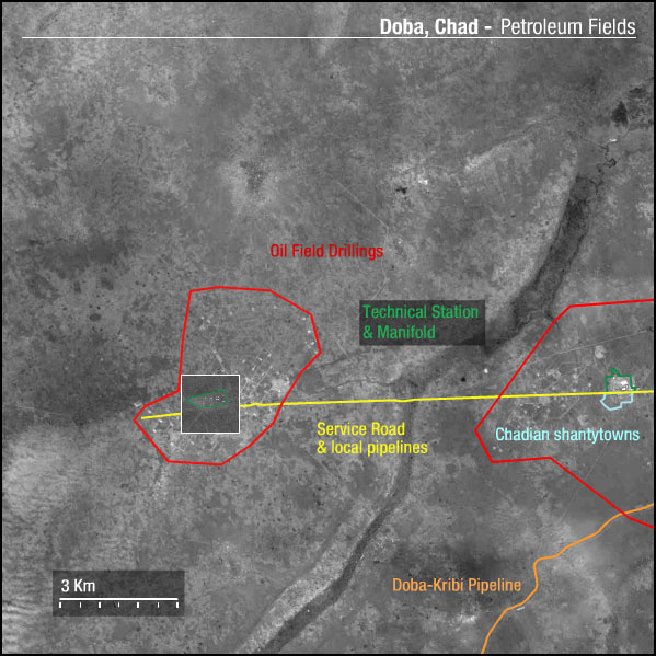 FORMOSAT-2 Satellite Image Doba Oil Field | Satellite Imaging Corp