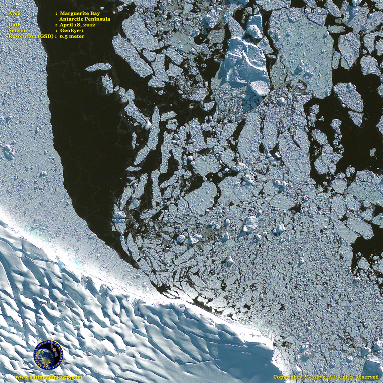 GeoEye-1 satellite image of the Antarctic | Satellite Imaging Corp