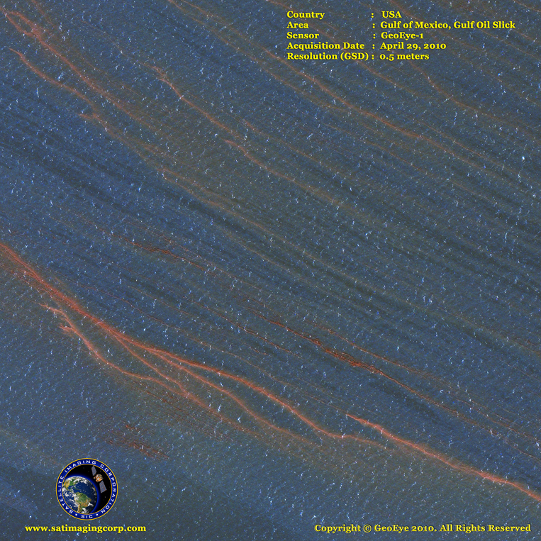 GeoEye-1 Satellite Image Deepwater Horizon | Satellite Imaging Corp