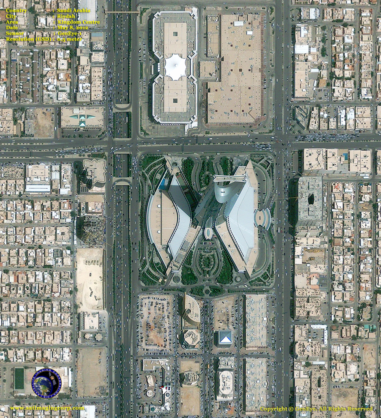 GeoEye-1 Satellite Image of Kingdom Tower | Satellite Imaging Corp
