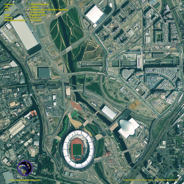 GeoEye-1 Satellite Image of Olympic Stadium | Satellite Imaging Corp
