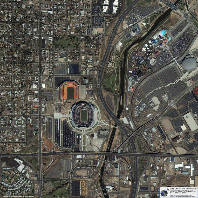 IKONOS Satellite Image of Denver, Colorado | Satellite Imaging Corp