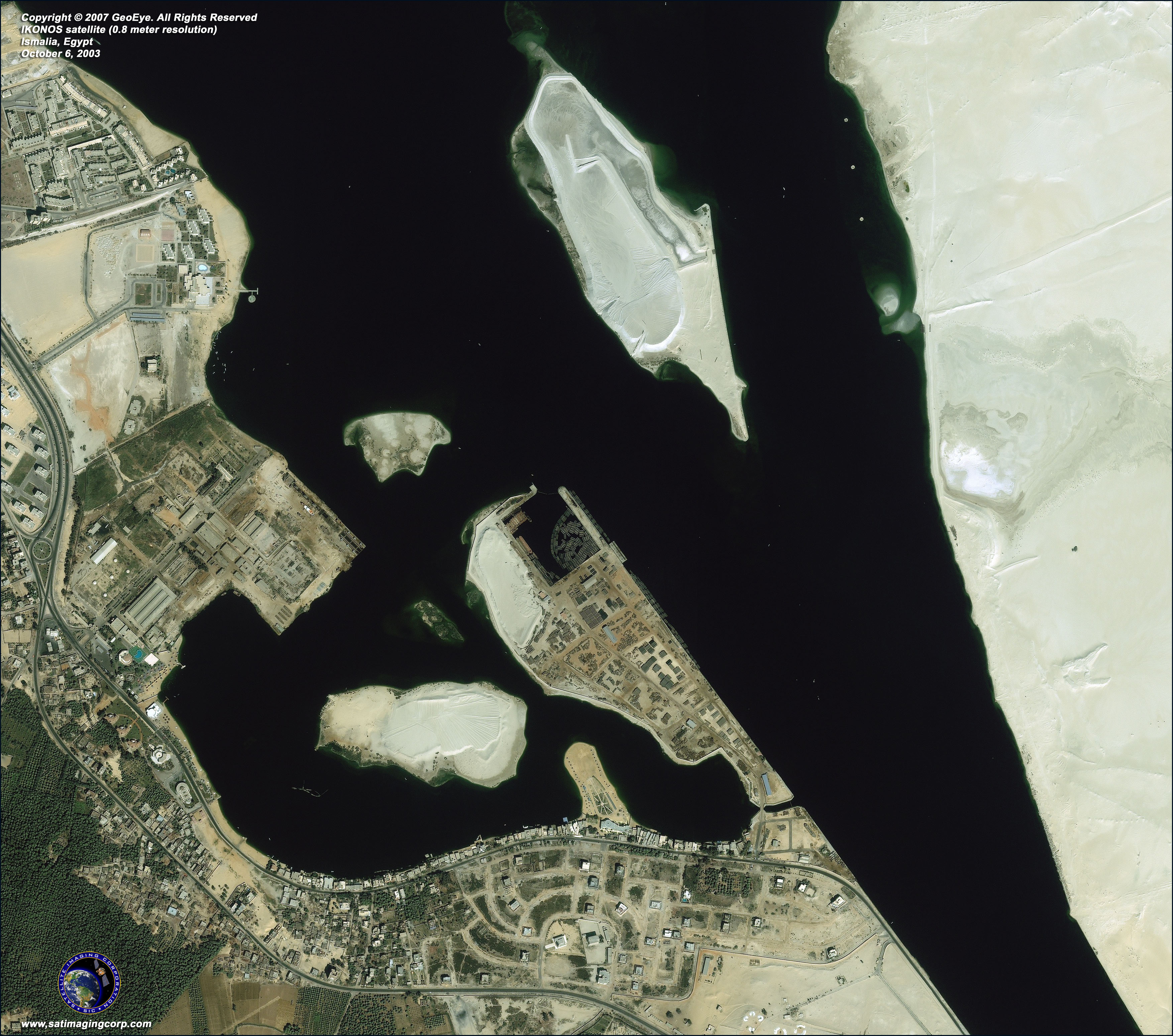 IKONOS Satellite Image of Ismalia, Egypt | Satellite Imaging Corp