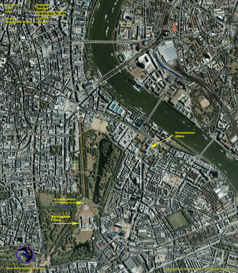 IKONOS Satellite Image of London, England | Satellite Imaging Corp