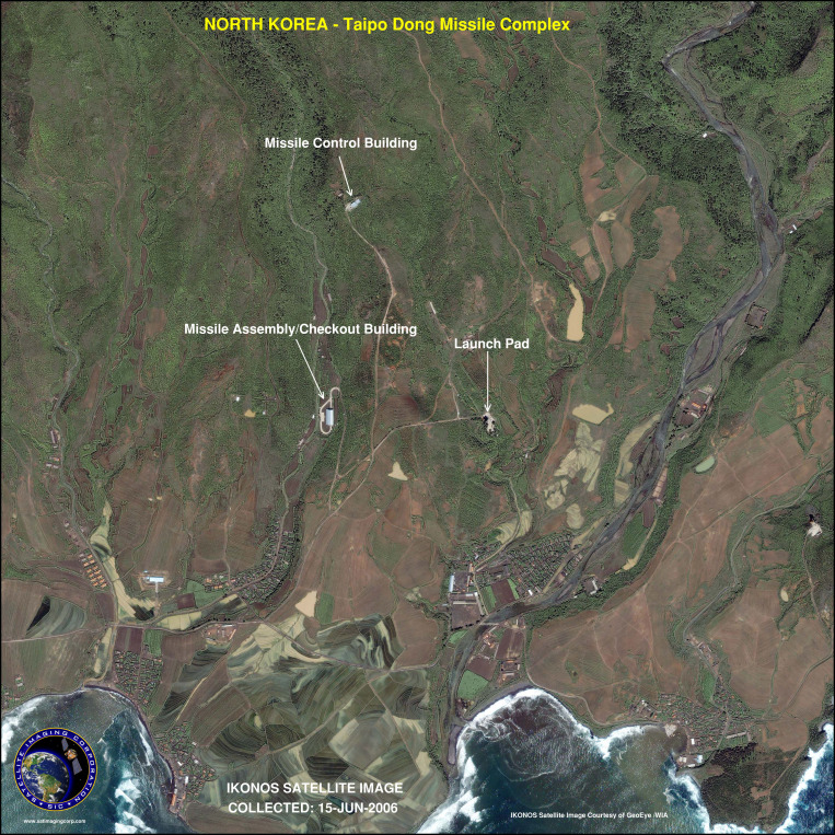 IKONOS Satellite Image Taepodong Missile Complex | Satellite Imaging Corp