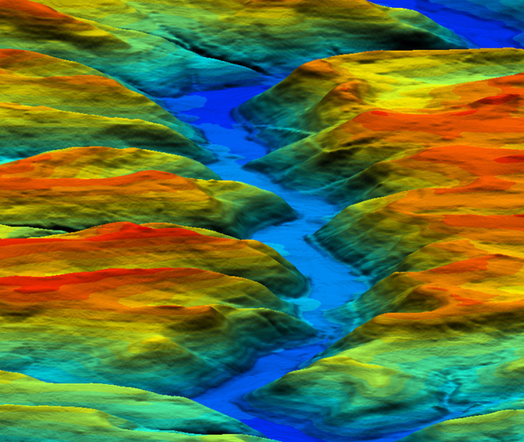 Example Of A Digital Elevation Model Satellite Imaging Corp