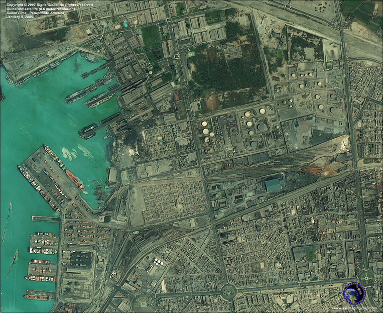 QuickBird Satellite Image Lima, Peru | Satellite Imaging Corp