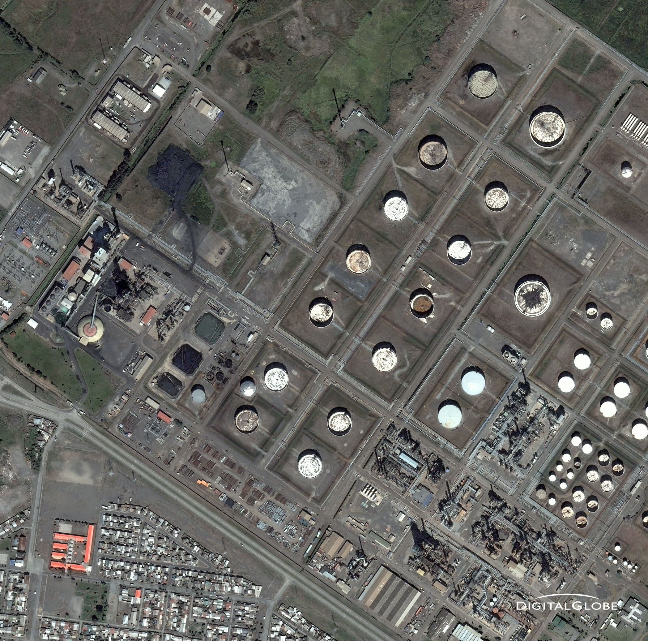 QuickBird Satellite Image of Energy Infrastructure | Satellite Imaging Corp