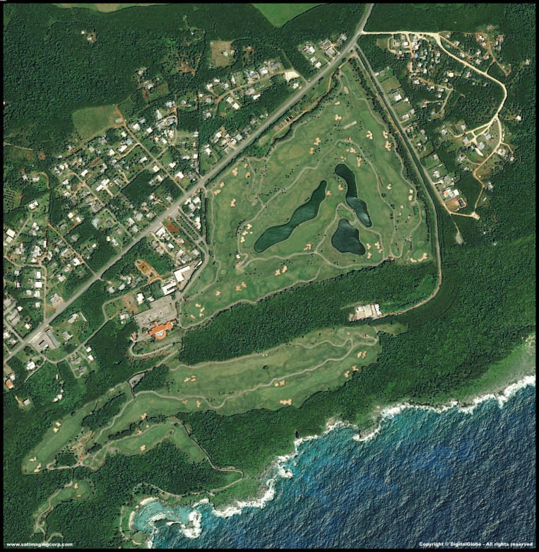 QuickBird Satellite Image Mangilao Golf Resort | Satellite Imaging Corp