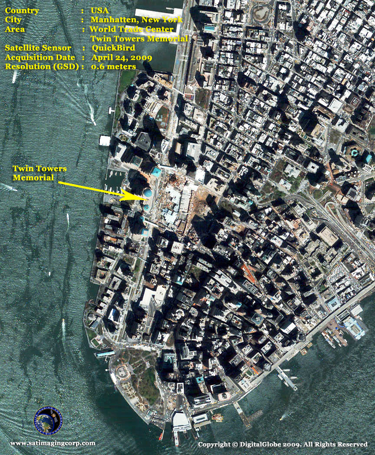 QuickBird Satellite Image of Manhattan | Satellite Imaging Corp