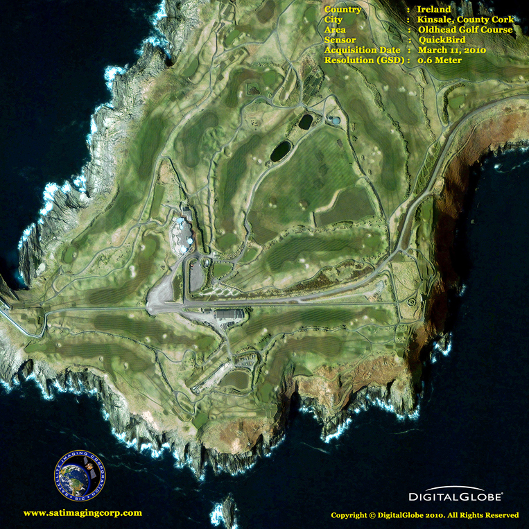 QuickBird Satellite Image Oldhead Golf Course | Satellite Imaging Corp