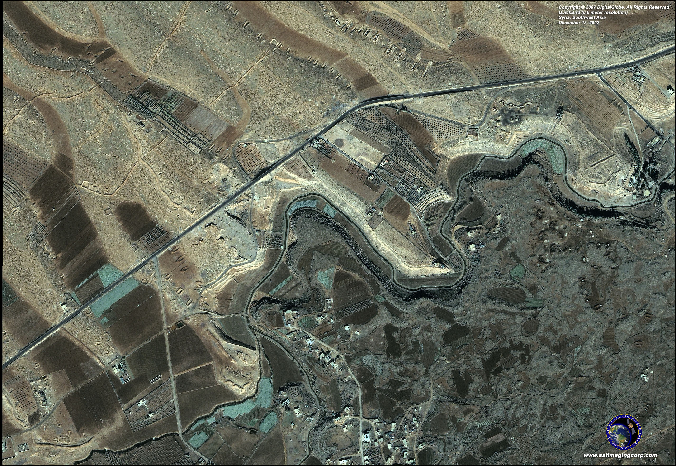 QuickBird Satellite Image of Syria | Satellite Imaging Corp