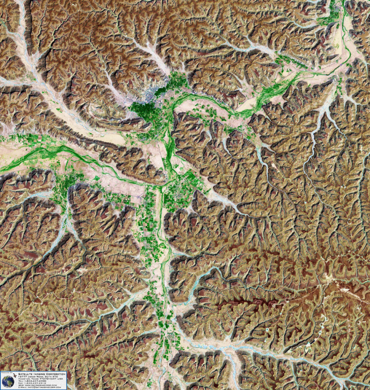 Landsat 7 Satellite Image of Yemen | Satellite Imaging Corp