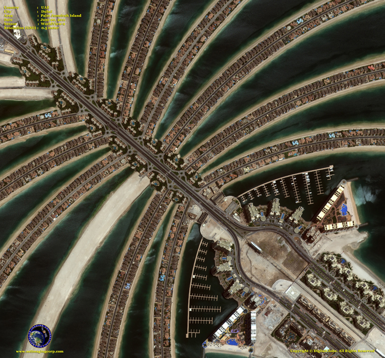 WorldView-2 Satellite Image Palm Jumeirah | Satellite Imaging Corp