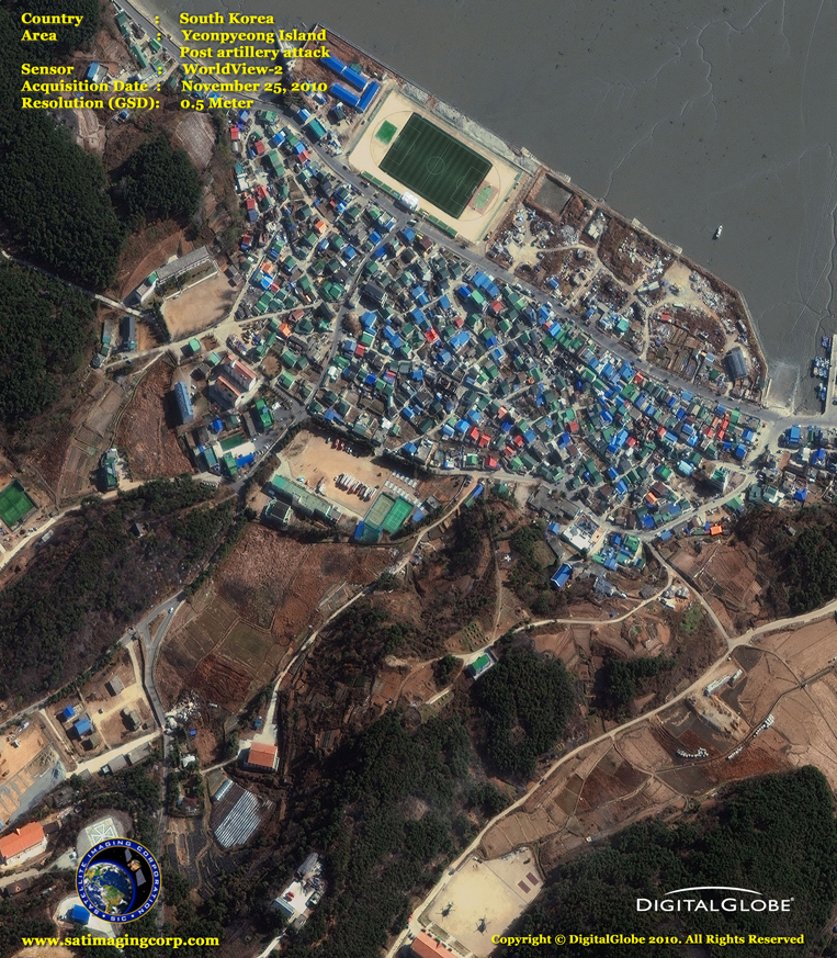 WorldView-2 Satellite Image of Yeonpyeong Island | Satellite Imaging Corp